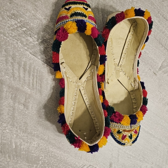 Shoes | Khussa Flats Indian Pakistani | Poshmark